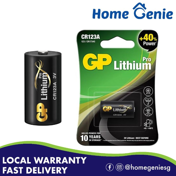 GP Primary Lithium CR123A | Local Stock | Ready to Ship – homegenie.com.sg
