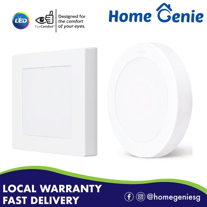 Philips LED Star Surface Square/Round Surface Mounted Ceiling Light 12 ...