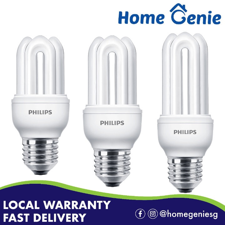 Philips Genie Energy Saving Bulb E27 Base 8w/11w/14w (Cool Daylight/Wa – homegenie.com.sg