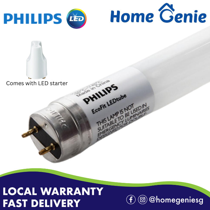 Philips Ecofit T8 LED Tube 8w 2ft / 16w / 22w (High Output) 4ft Cool D ...