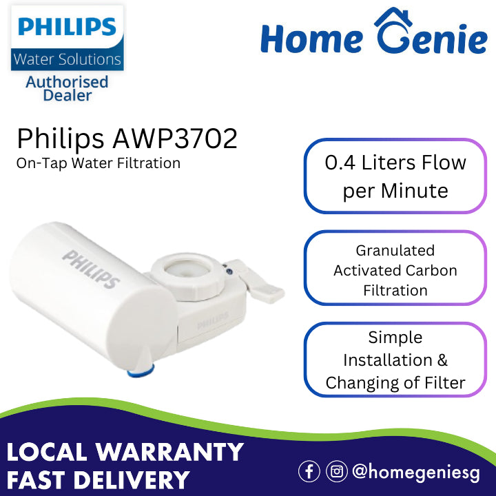 Philips AWP3702/90 On Tap Water Purifier Filter Remove Residual Chlori ...