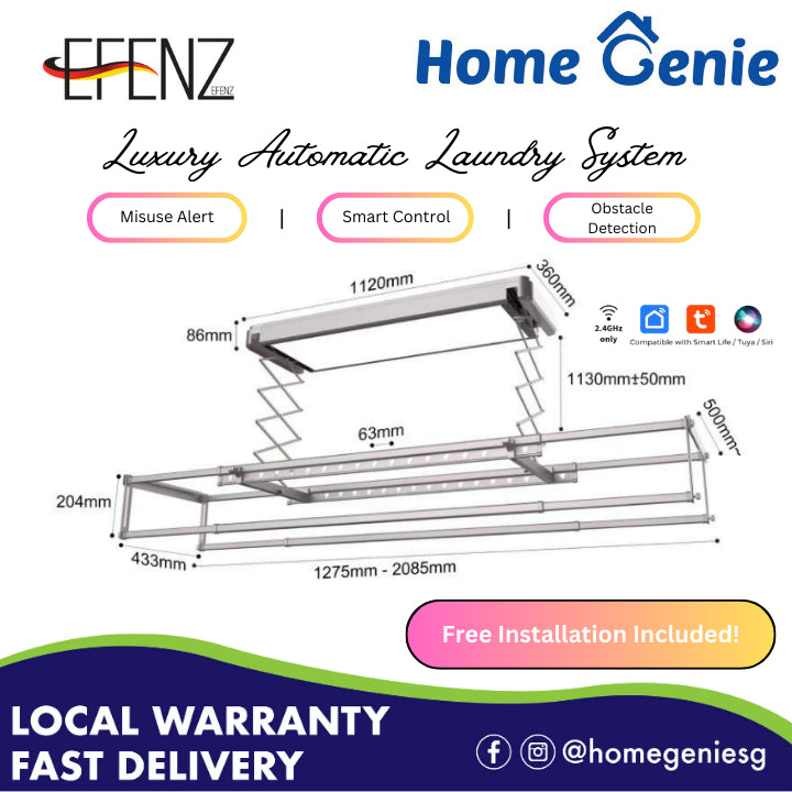 [Free Installation] Efenz Smart DC Motor Ultra Slim Luxury Automatic L ...