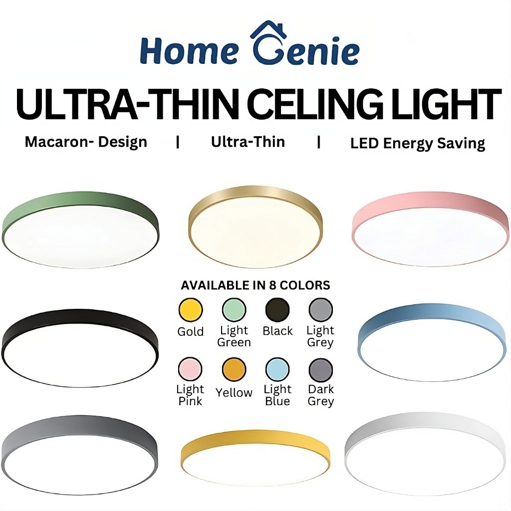 Macaron Tri-Color Ceiling Light Embedded Modern Simplicity LED Ceiling ...